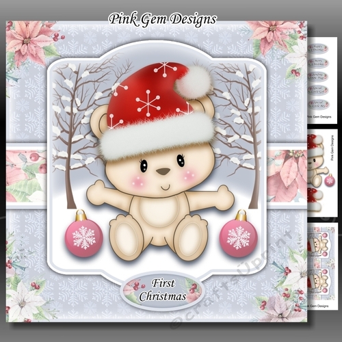 Baby Bears First Christmas Mini Kit - CUP1063306_2053 | Craftsuprint