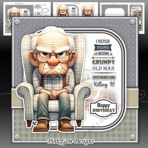 Grumpy Old Man Mini Kit Birthday/Fathers Day - CUP1309253_2053 ...