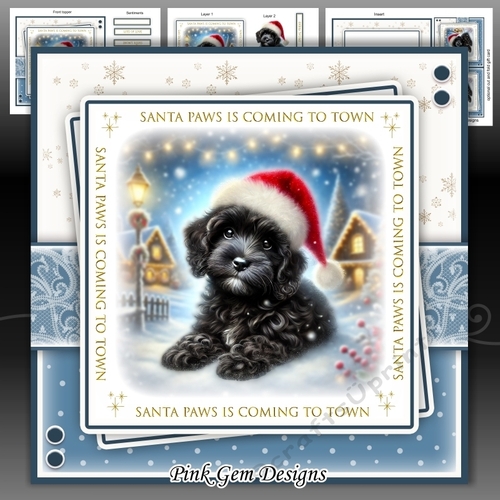 Santa Paws Cockapoo Mini Kit - CUP1343262_2053 | Craftsuprint
