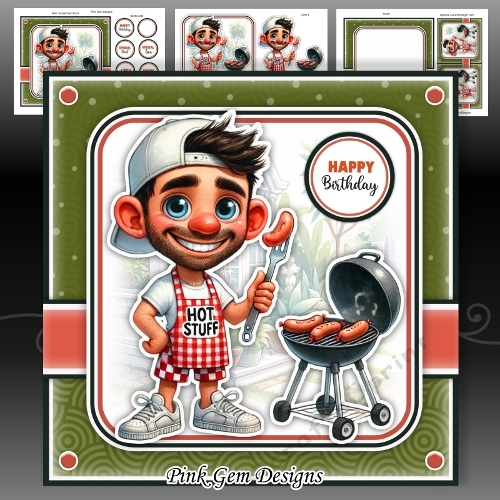 Hot Stuff Mini Kit Birthday/Fathers Day - CUP1372927_2053 | Craftsuprint