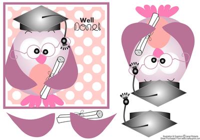 Well Done Graduation/exams Card Pink - CUP541333_2053 | Craftsuprint