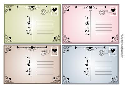 Love Heart Postcards - CUP547073_2053 | Craftsuprint