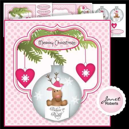 Believe in Rudolf Bauble Topper Mini Kit - CUP561077_2053 | Craftsuprint
