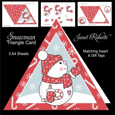 Triangle Snowman 3 Card Mini Kit - CUP569672_2053 | Craftsuprint