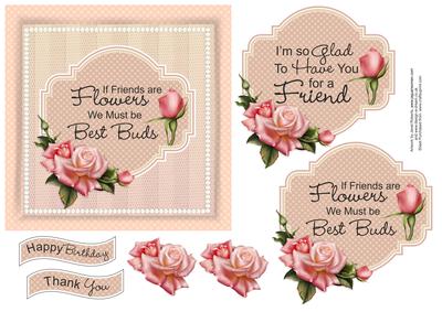 Best Buds Topper - CUP587088_2053 | Craftsuprint