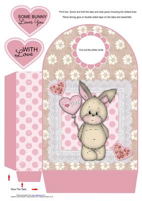 Some Bunny Loves You Large Gift Bag - CUP593443_2053 | Craftsuprint