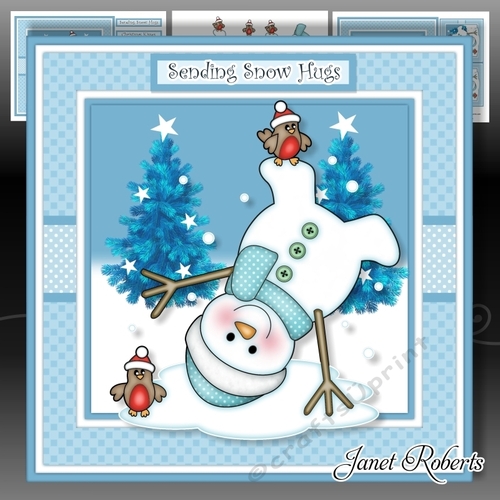 Cart Wheeling Snowman Mini Kit - CUP826360_2053 | Craftsuprint