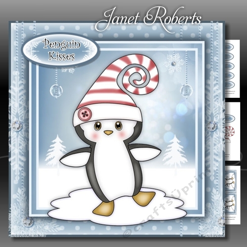 Penguin in Curly Hat Mini Kit - CUP901615_2053 | Craftsuprint