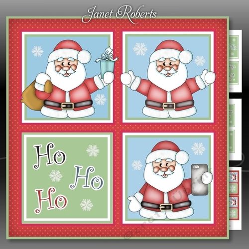 Santa Squares Mini Kit - CUP932480_2053 | Craftsuprint