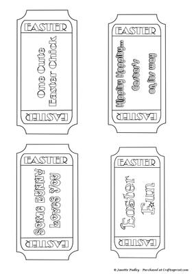 Easter Tickets Stamps - CUP335656_1749 | Craftsuprint