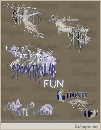 Spooky Wordart - CUP350963_1749 | Craftsuprint
