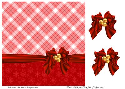 8in Red Tartan Christmas Backing Paper - CUP571963_1952 | Craftsuprint