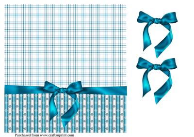 8in Backing Paper Blue Check - CUP572055_1952 | Craftsuprint