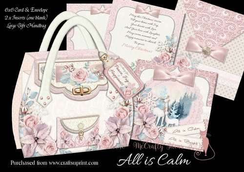 All is Calm Gift Handbag, Card & Envelope Set - CUP1013709_905 ...