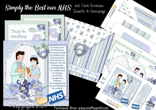 Simply the Best-Our NHS 6x6 Card, Envelope & Inserts Mini Kit ...