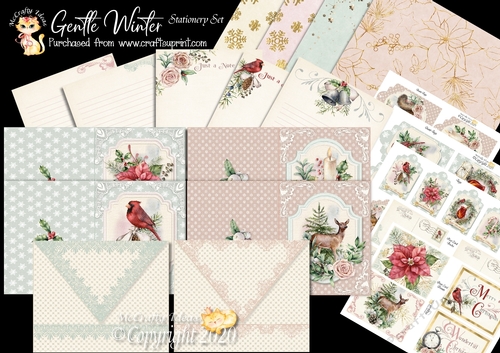 Gentle Winter Selection Box Stationery Set - CUP1057685_905 | Craftsuprint