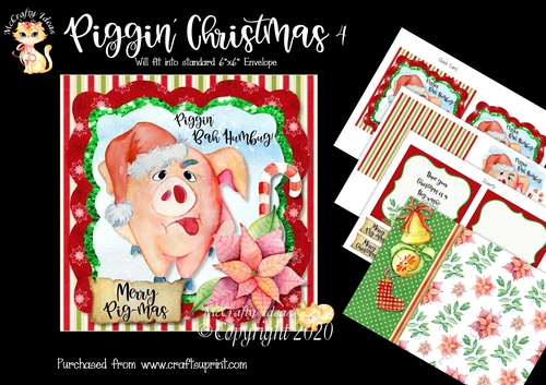 Piggin Christmas 4 Card Front and Inserts Kit - CUP1059476_905 ...