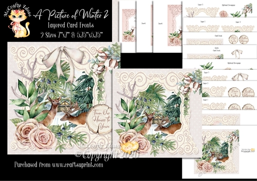 A Picture of Winter 3 3d Layered Card Fronts - CUP1063546_905 ...