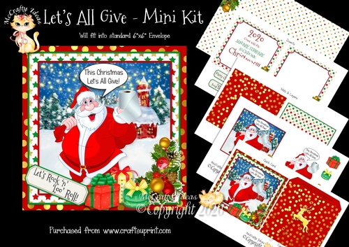 Lets all Give Complete Card and Inserts Kit - CUP1079954_905 | Craftsuprint