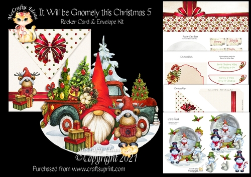 It Will be Gnomely This Christmas 5 Rocker Card Mini Kit - CUP1134038 ...
