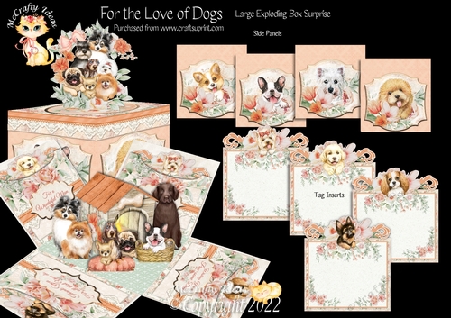 For the Love of Dogs Exploding Box Surprise - CUP1144468_905 | Craftsuprint