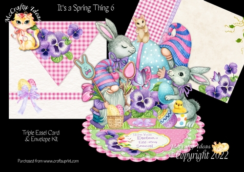 Its a Spring Thing 6 Triple Easel Card Kit - CUP1151757_905 | Craftsuprint