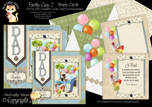 Family Guy 2 Simply Cards - CUP1159730_905 | Craftsuprint