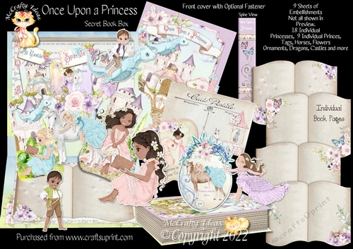 Once Upon a Princess Secret Book Box - CUP1163218_905 | Craftsuprint
