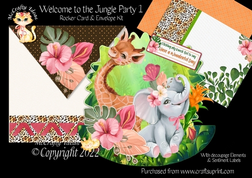 Welcome to the Jungle Party 1 Rocker Card Mini Kit - CUP1164083_905 ...