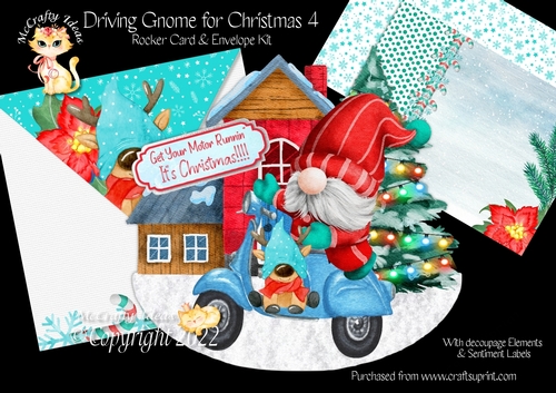 Driving Gnome for Christmas 4 Rocker Card Mini Kit - CUP1172722_905 ...