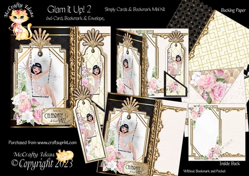 Glam it Up 2 Simply Cards & Bookmark Mini Kit - CUP1201986_905 ...