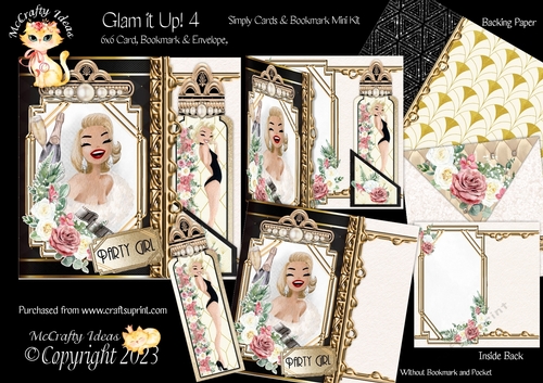 Glam it Up 4 Simply Cards & Bookmark Mini Kit - CUP1201988_905 ...