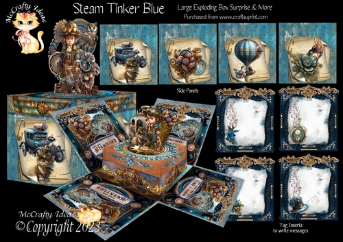 Steam Tinker Blue Exploding Box Surprise Kit. - CUP1205739_905 ...