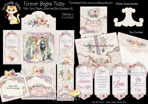 Forever Begins Today Folio Card - CUP1208902_905 | Craftsuprint