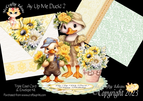 Ay Up Me Duck 2 Triple Easel - CUP1216166_905 | Craftsuprint