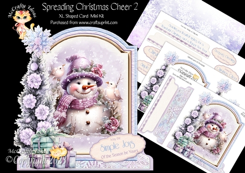 Spreading Christmas Cheer 2 1 XL Shaped Card Kit - CUP1238730_905 ...