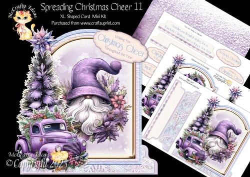 Spreading Christmas Cheer 11 1 XL Shaped Card Kit - CUP1238748_905 ...