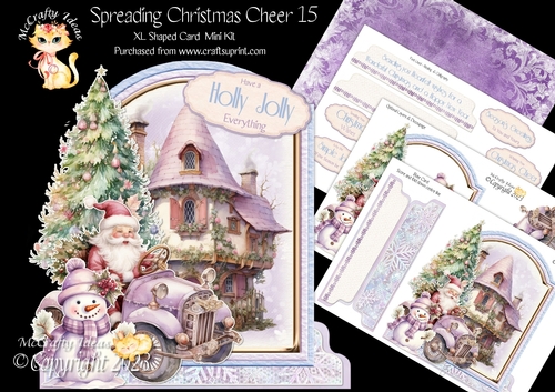 Spreading Christmas Cheer 15 1 XL Shaped Card Kit - CUP1239082_905 ...