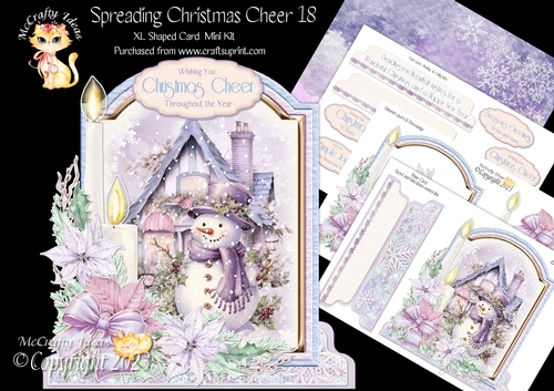 Spreading Christmas Cheer 18 1 XL Shaped Card Kit - CUP1239087_905 ...