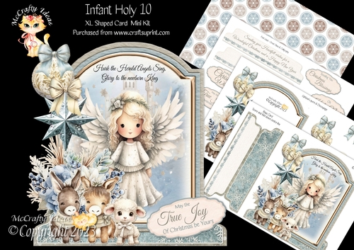 Infant Holy 10 XL Shaped Card Kit - CUP1247529_905 | Craftsuprint