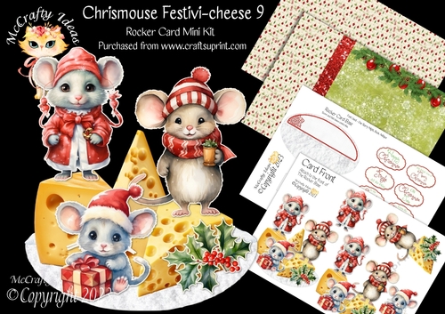 Chrismouse Festivi-cheese 9 Rocker Card - CUP1248038_905 | Craftsuprint