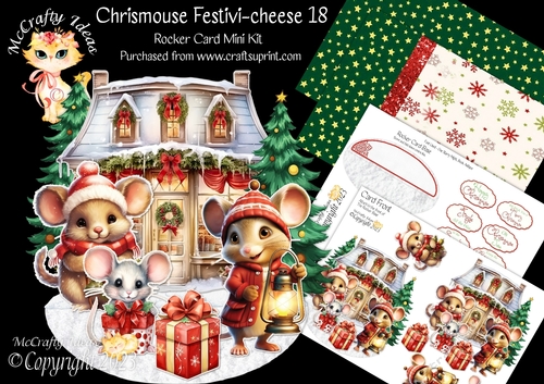 Chrismouse Festivi-cheese 18 Rocker Card - CUP1254120_905 | Craftsuprint
