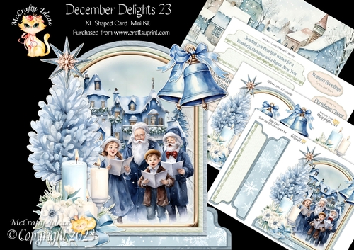 December Delights 23 XL Shaped Card Kit - CUP1255814_905 | Craftsuprint