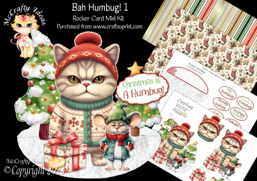 Bah Humbug! 1 Rocker Card - CUP1258995_905 | Craftsuprint
