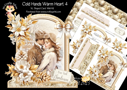 Cold Hands Warm Hearts 4 XL Shaped Card Kit - CUP1269177_905 | Craftsuprint