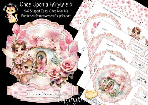 Once Upon a Fairytale 6 Shaped Easel - CUP1309149_905 | Craftsuprint