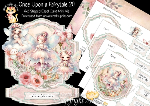 Once Upon a Fairytale 20 Shaped Easel - CUP1309501_905 | Craftsuprint