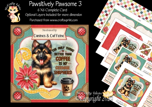 Pawsitively Pawsome 3 6x6 Simply Cards - CUP1317201_905 | Craftsuprint