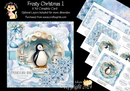 Frosty Christmas 1 6x6 Simply Cards - CUP1325580_905 | Craftsuprint