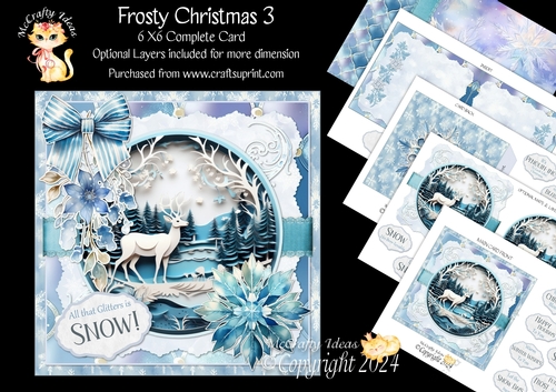 Frosty Christmas 3 6x6 Simply Cards - CUP1325582_905 | Craftsuprint